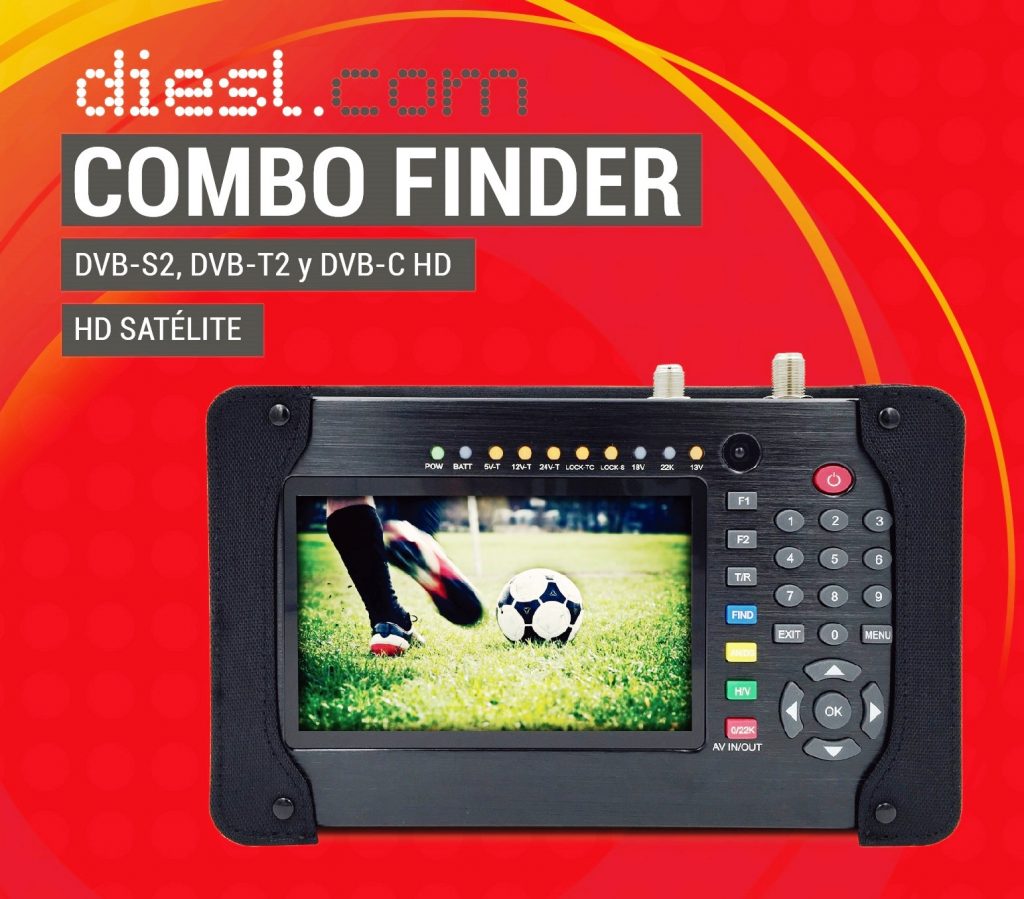 Combo Finder, medidor de campo DVB-S, DVB-T y DVB-C HD - Parabólicas ...
